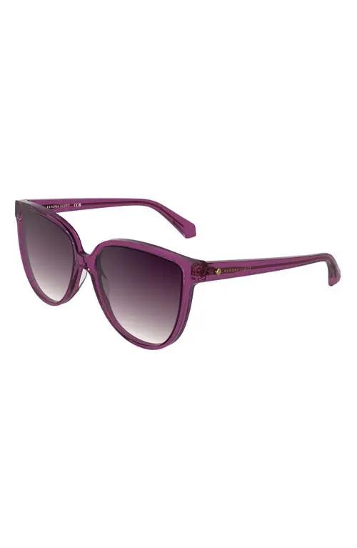 Kendra Scott Acetate Sunglasses With Gradient Lenses - Purple