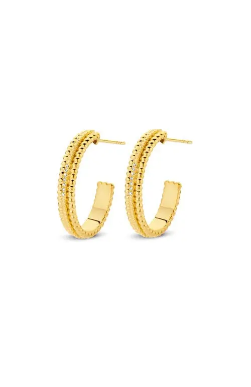 DPT ANTWERP Dotty Hoop Earrings - Yellow 18k Gold Plated
