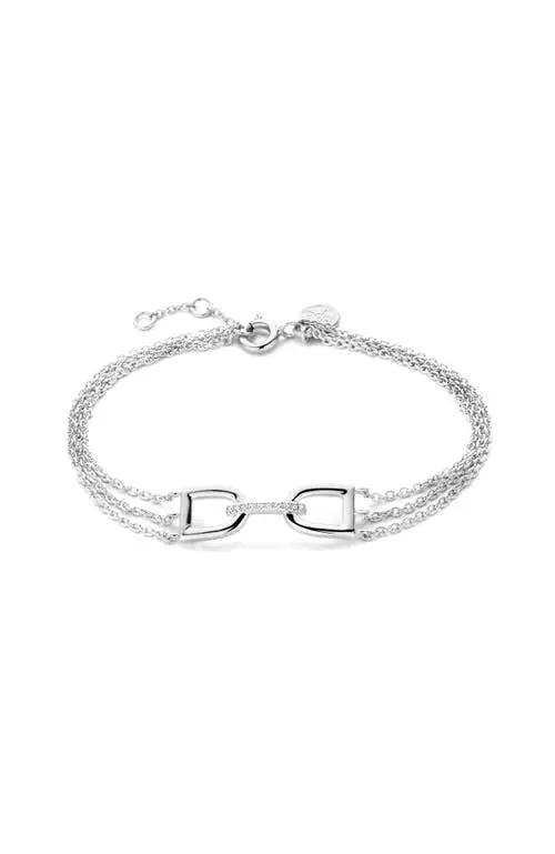 DPT ANTWERP Arch Diamond Bracelet - White Rhodium