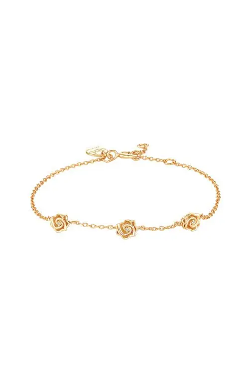 DPT ANTWERP Rosie Floral Bracelet - Yellow 18k Gold Plated