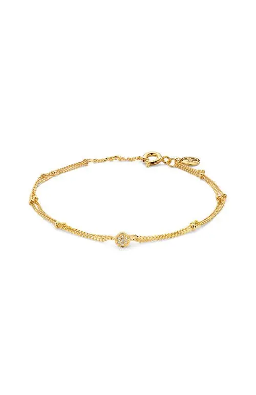 DPT ANTWERP First Beaded Diamond Bracelet - Yellow 18k Gold Plated