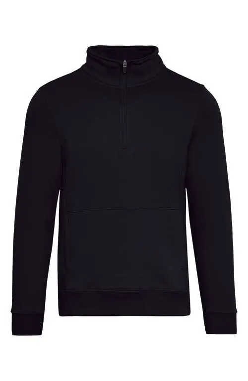 True Classic Fleece Quarter Zip Sweatshirt - Black