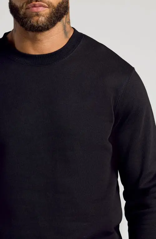 True Classic Fleece Crewneck Sweatshirt - Black