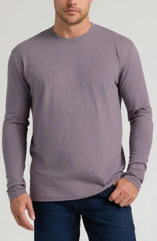 True Classic Classic Long Sleeve Crewneck T-shirt - Ashberry