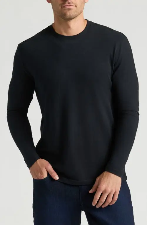 True Classic Classic Long Sleeve Crewneck T-shirt - Black