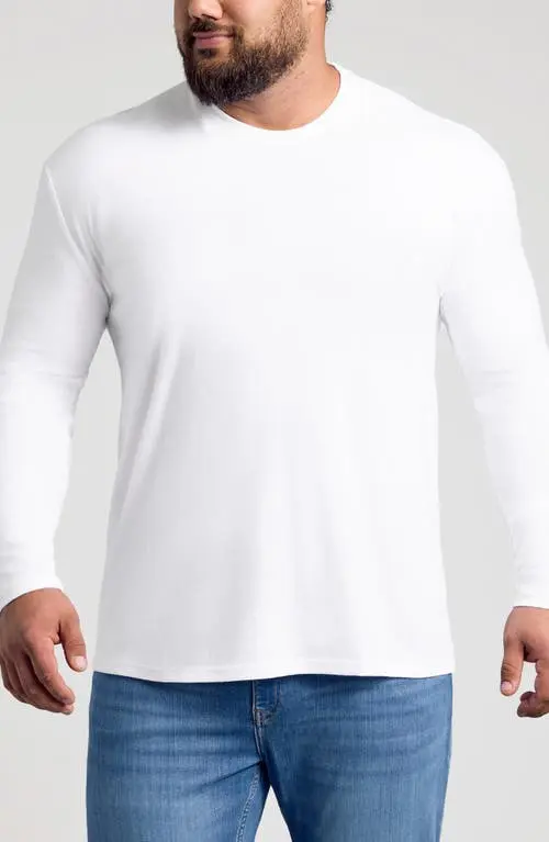 True Classic Classic Long Sleeve Crewneck T-shirt - White