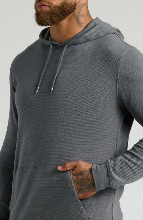 True Classic Waffle Pullover Hoodie - Carbon