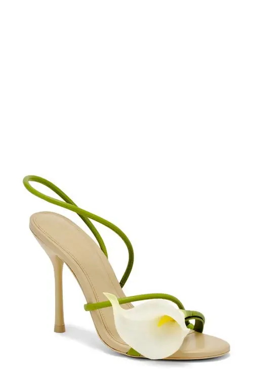 Cult Gaia Cassidy Calla Lily Slingback Sandal - Green Multi
