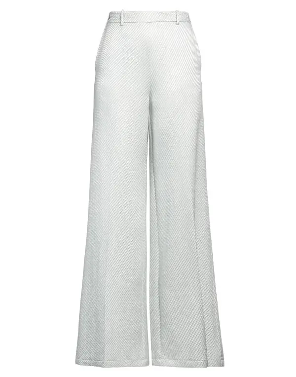 FORTE_FORTE Virgin Wool Viscose Wide-leg Pants - Blue