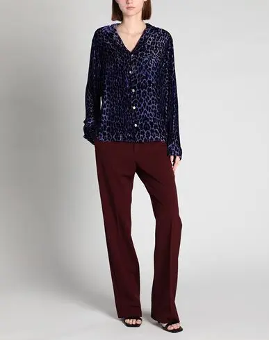 FORTE_FORTE Leopard Print Velvet Shirt - Purple
