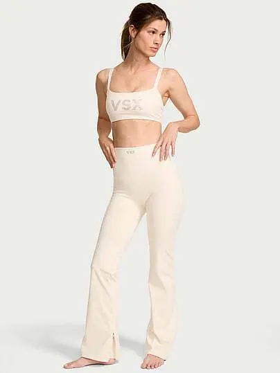 Victoria's Secret Vsx Wintertech™ Flare Leggings - White,ivory