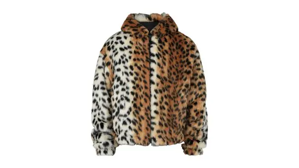 Givenchy Cropped Hooded Faux Fur Bomber Jacket