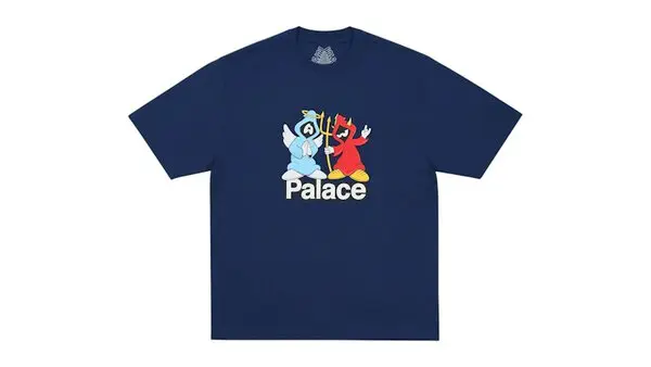 PALACE Right And Wrong T-shirt - Navy Blue