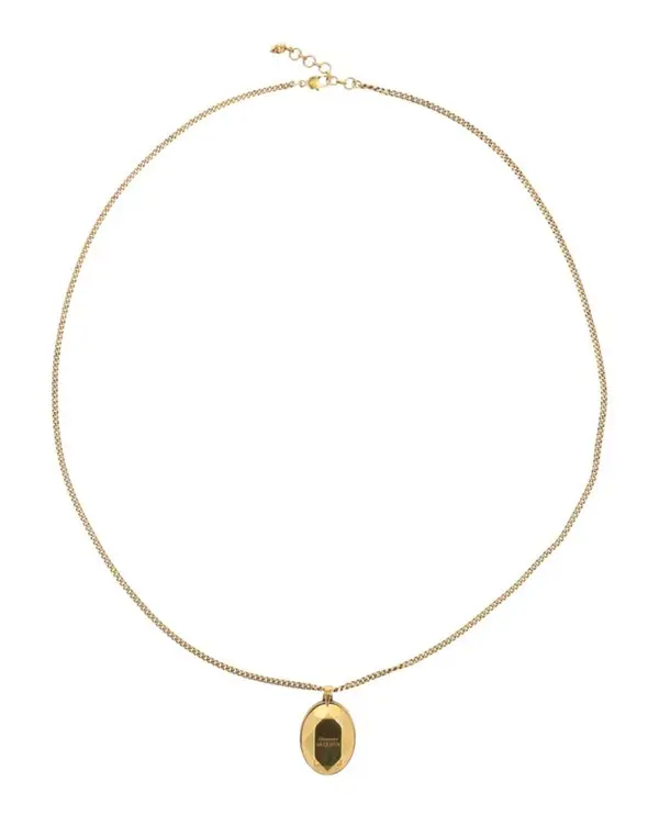 Alexander McQueen Faceted Pendant Necklace - Gold