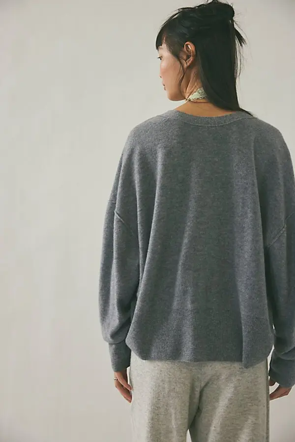 Free People Cashmere Cardigan - Cloudy