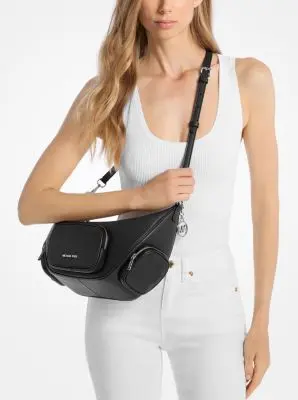 Michael Kors Merritt Medium Pebbled Leather Convertible Shoulder Bag