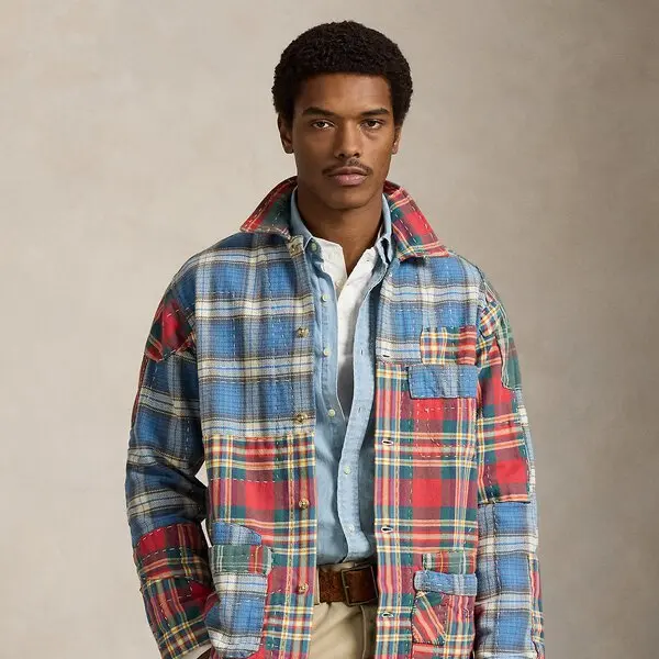 Ralph Lauren Patchwork Plaid Flannel Overshirt