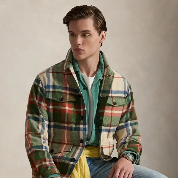 Ralph Lauren Plaid Wool Overshirt