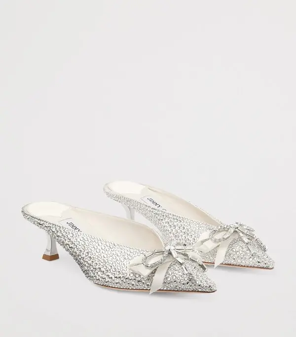 JIMMY CHOO Auria 50 Embellished Mules