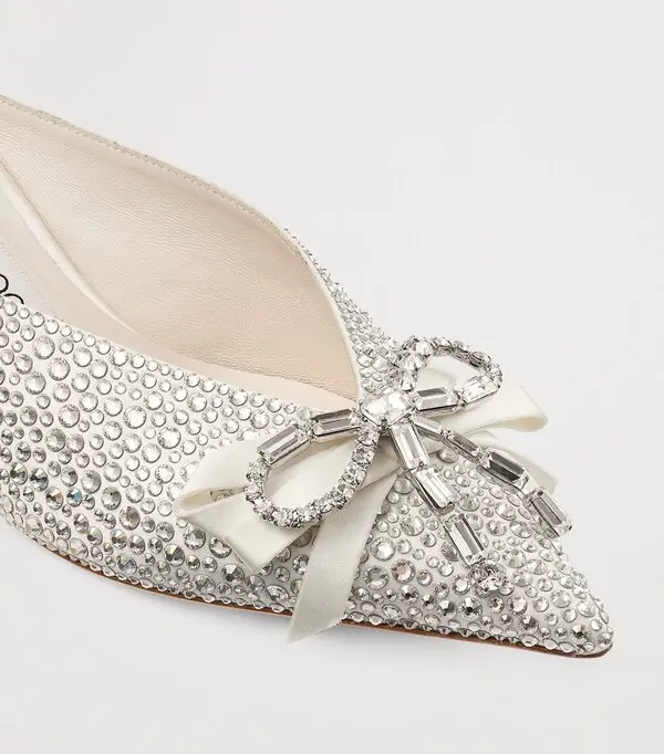 JIMMY CHOO Auria 50 Embellished Mules