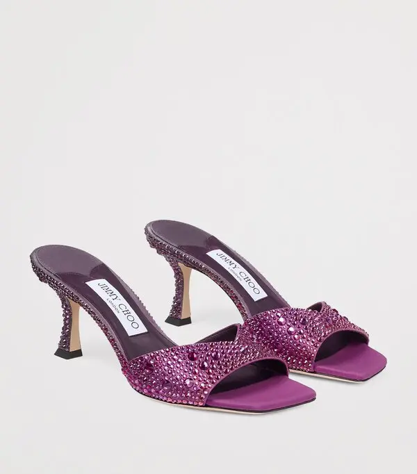 JIMMY CHOO Skye 70 Embellished Mules