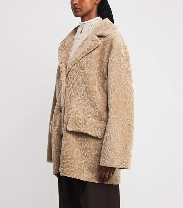 Eleventy Shearling Overcoat