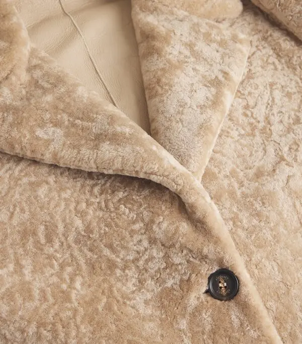 Eleventy Shearling Overcoat