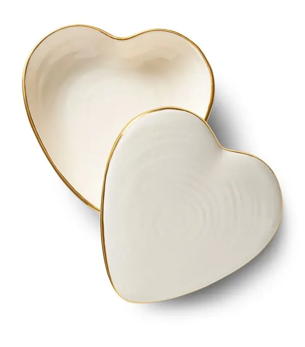 Aerin Shagreen Heart Jewellery Box