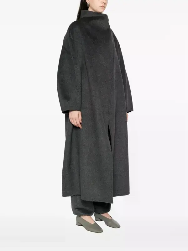 THE FRANKIE SHOP Collarless Wrap Coat