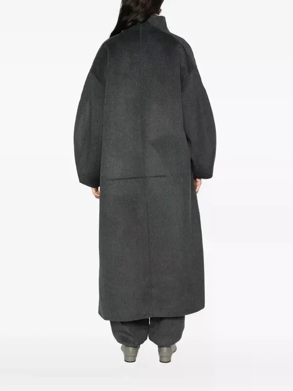 THE FRANKIE SHOP Collarless Wrap Coat