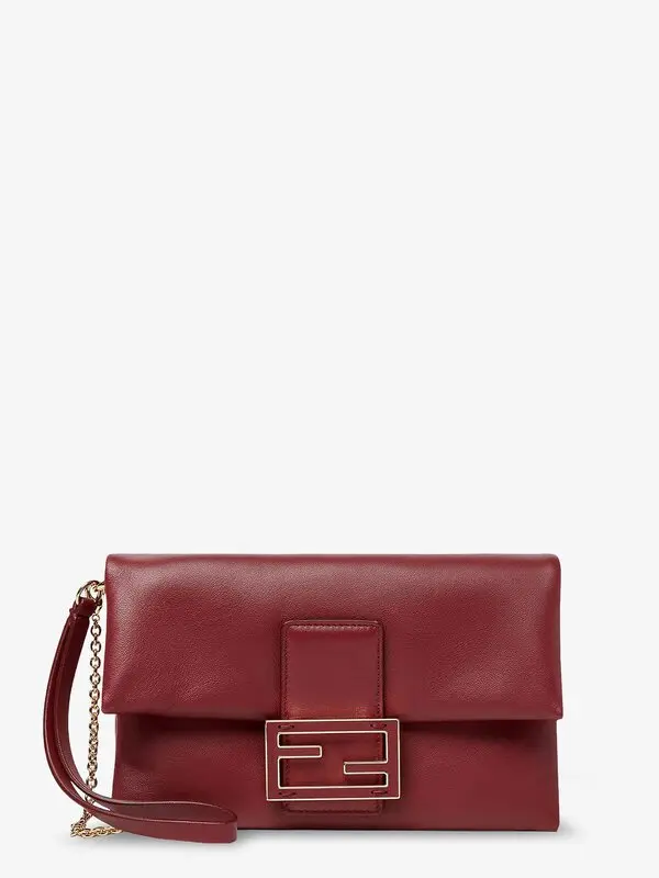 Fendi Mamma Baguette Leather - Red