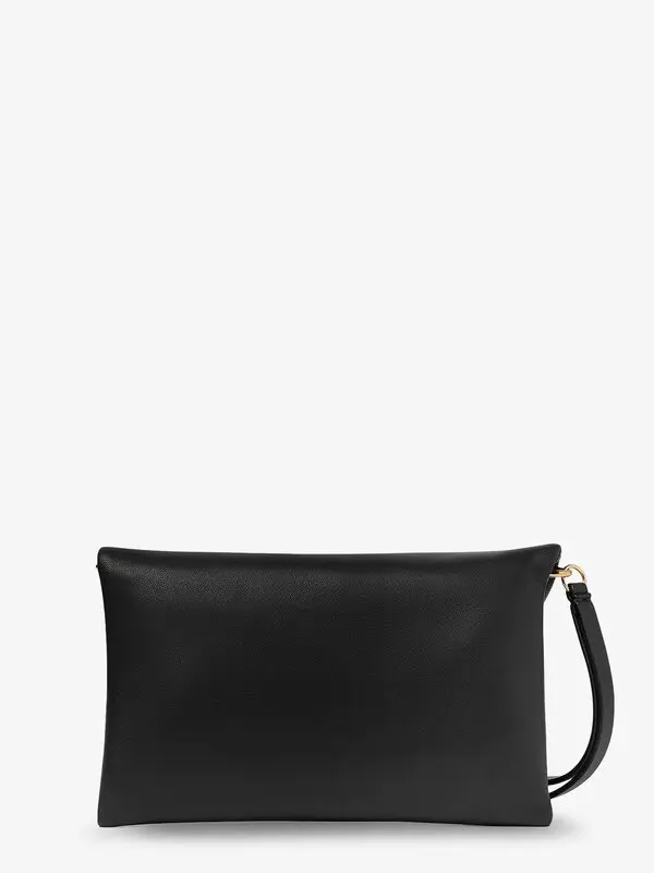 Fendi Mamma Baguette Leather Bag - Black
