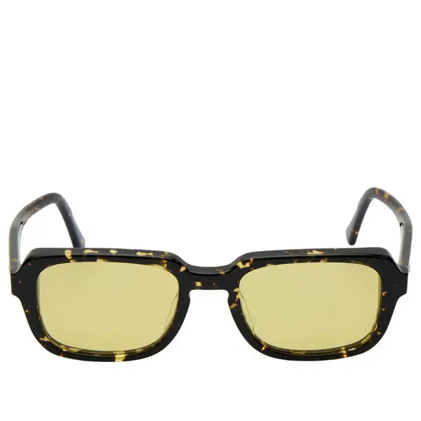 OSCAR DEEN Nelson Rectangular Sunglasses - Ember/yellow