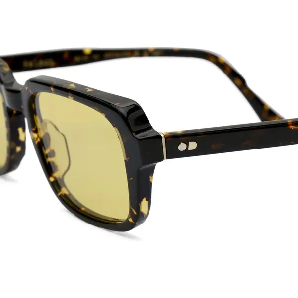 OSCAR DEEN Nelson Rectangular Sunglasses - Ember/yellow
