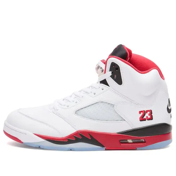 JORDAN 5 Retro Og Sneaker - White/red/black