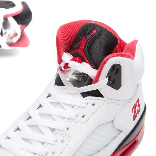 JORDAN 5 Retro Og Sneaker - White/red/black