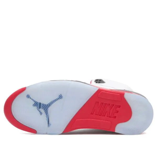 JORDAN 5 Retro Og Sneaker - White/red/black