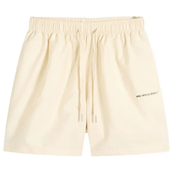 MKI MIYUKI ZOKU Washed Ink Flower Shorts