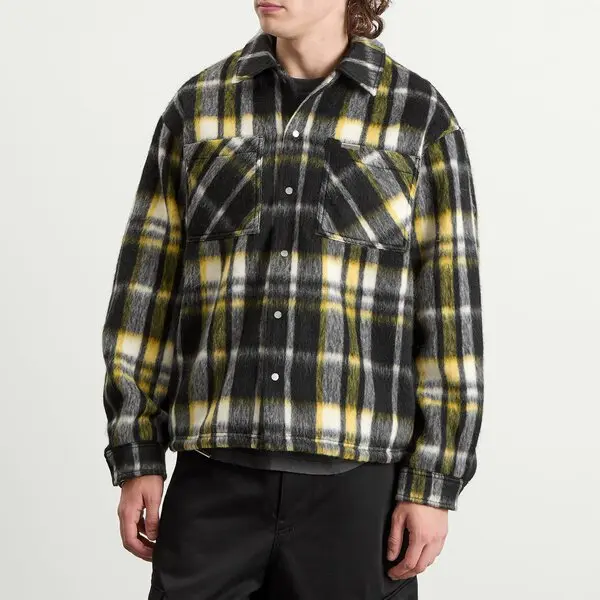 REPRESENT Textured Overshirt - Jet Black