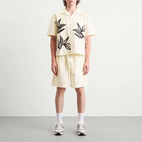 MKI MIYUKI ZOKU Washed Ink Flower Vacation Shirt Presented By