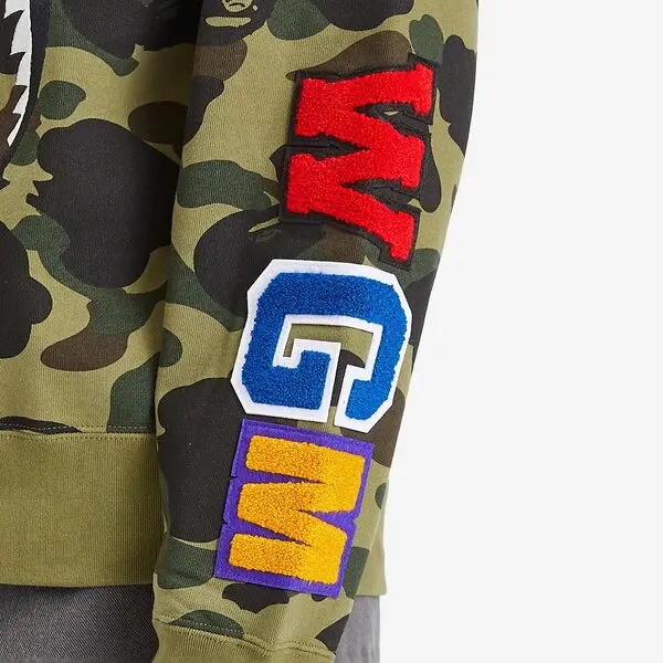 A BATHING APE 1st Camo Shark Crew Neck Sweatshirt