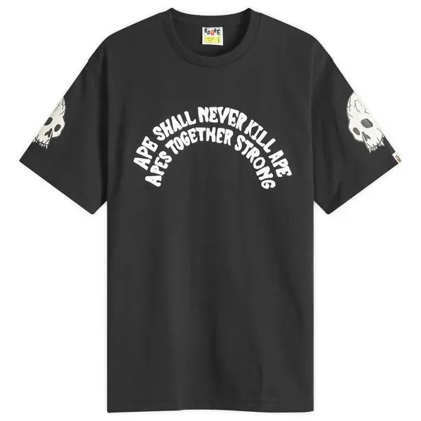 A BATHING APE Souvenir Skull Team T-shirt - Black