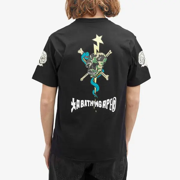 A BATHING APE Souvenir Skull Team T-shirt