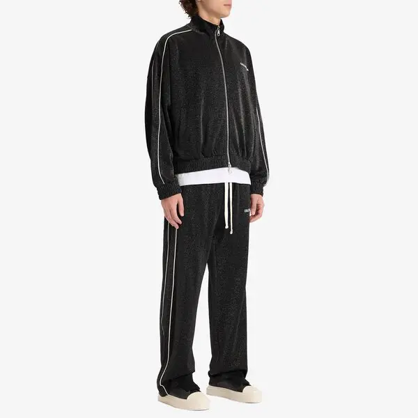 COLE BUXTON Glitter Piped Track Pant - Black