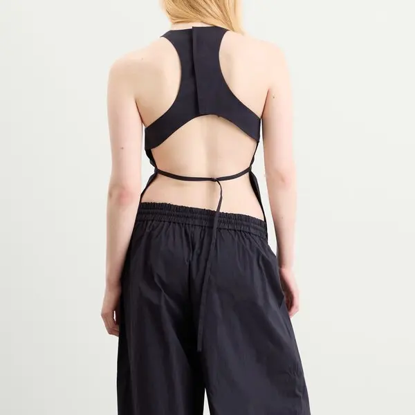 ST. AGNI Racerback Top - Dark Ink