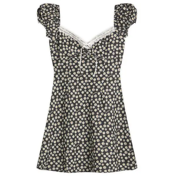 HOUSE OF SUNNY Ditsy Daisy Mini Dress