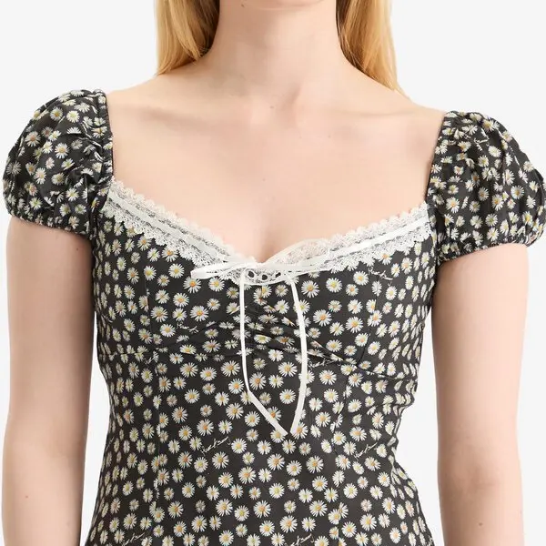 HOUSE OF SUNNY Ditsy Daisy Mini Dress