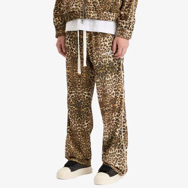 COLE BUXTON Piped Track Pant - Leopard