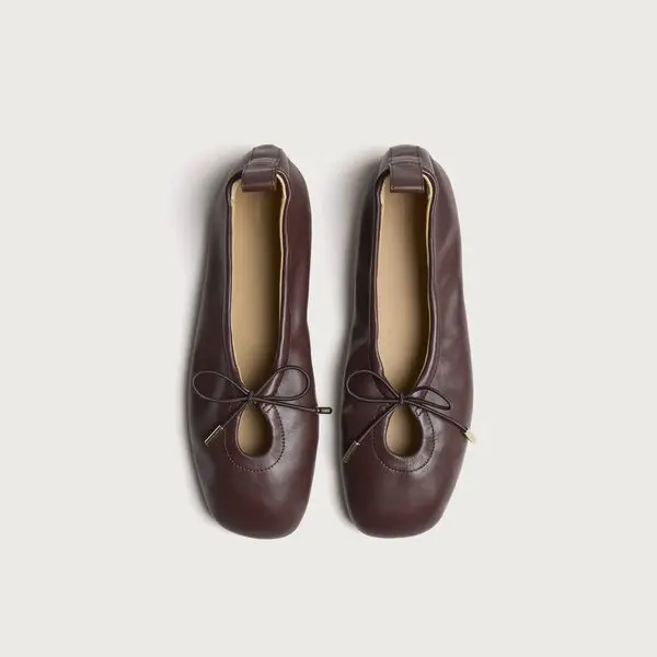 ALOHAS Rosalind Ballet Pumps - Brown