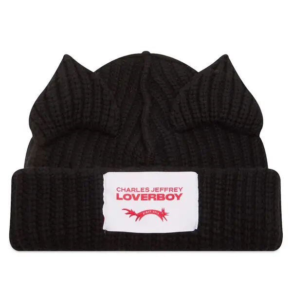 CHARLES JEFFREY Chunky Ears Beanie - Black